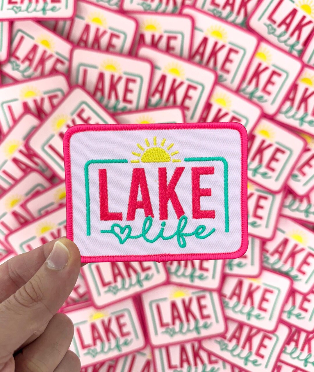 Lake Wife Embroidered Patch, DIY Patch, Iron on Patch, Bachelorette ...
