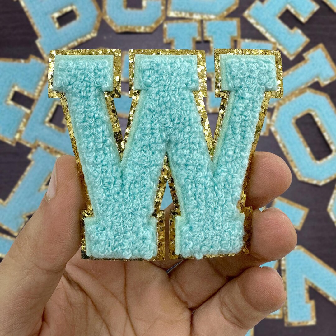 Chenille Letter Patch, Varsity Letter Iron on Patch, Diy Monogram ...