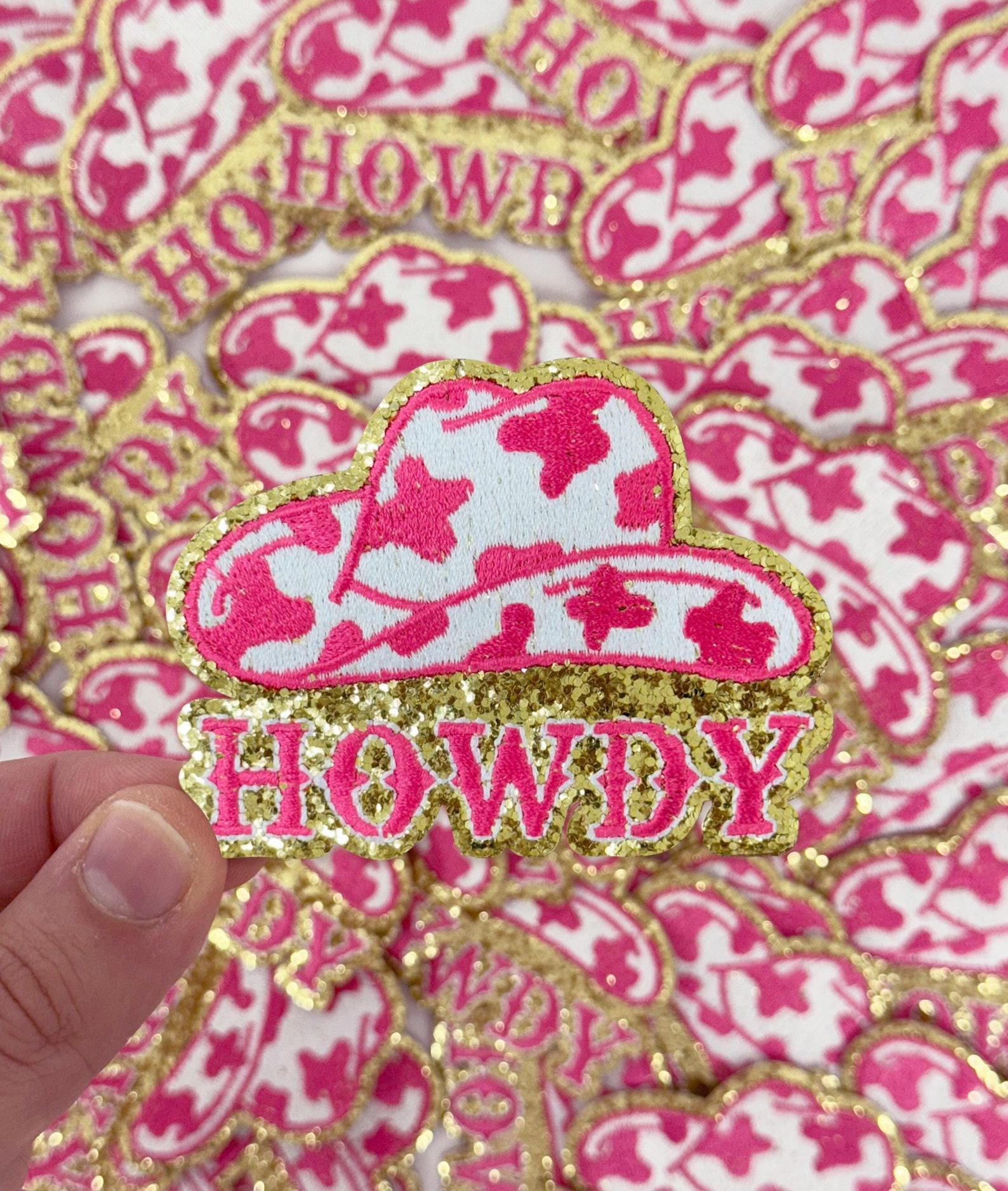 Howdy Patch Embroidered, Howdy Patch, DIY Patch, Pink Howdy Iron On ...