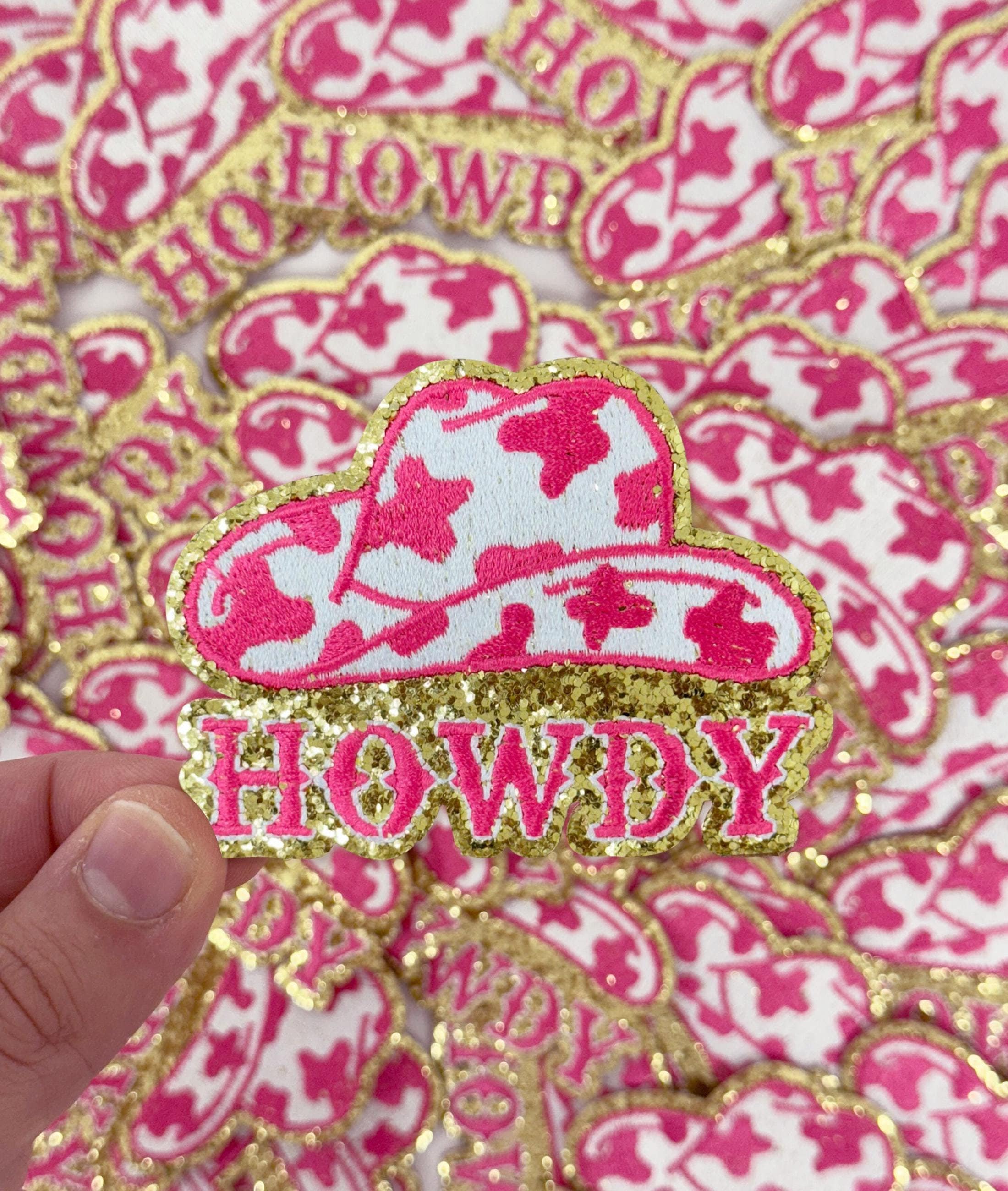Howdy Patch Embroidered, Howdy Patch, DIY Patch, Pink Howdy Iron On ...