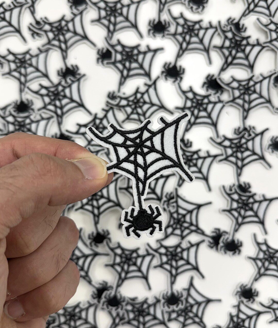 Spider Web Iron on Patch, Spider Web Embroidery Patches for Halloween ...