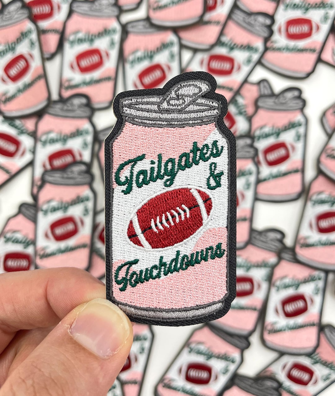 Tailgates & Touchdowns Patch, Embroidery Patch, Stadium Bag Patch, Game ...