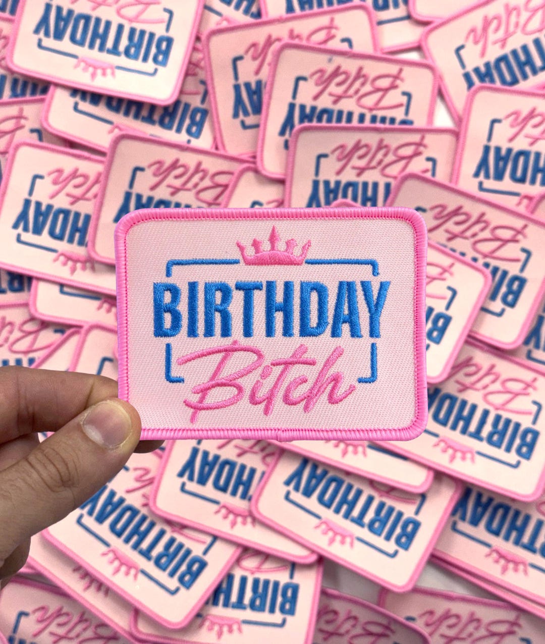 Birthday Bitch Embroidered Patch, Birthday Bitch Iron on Patch, DIY Patch, Bday Patch, Birthday ...