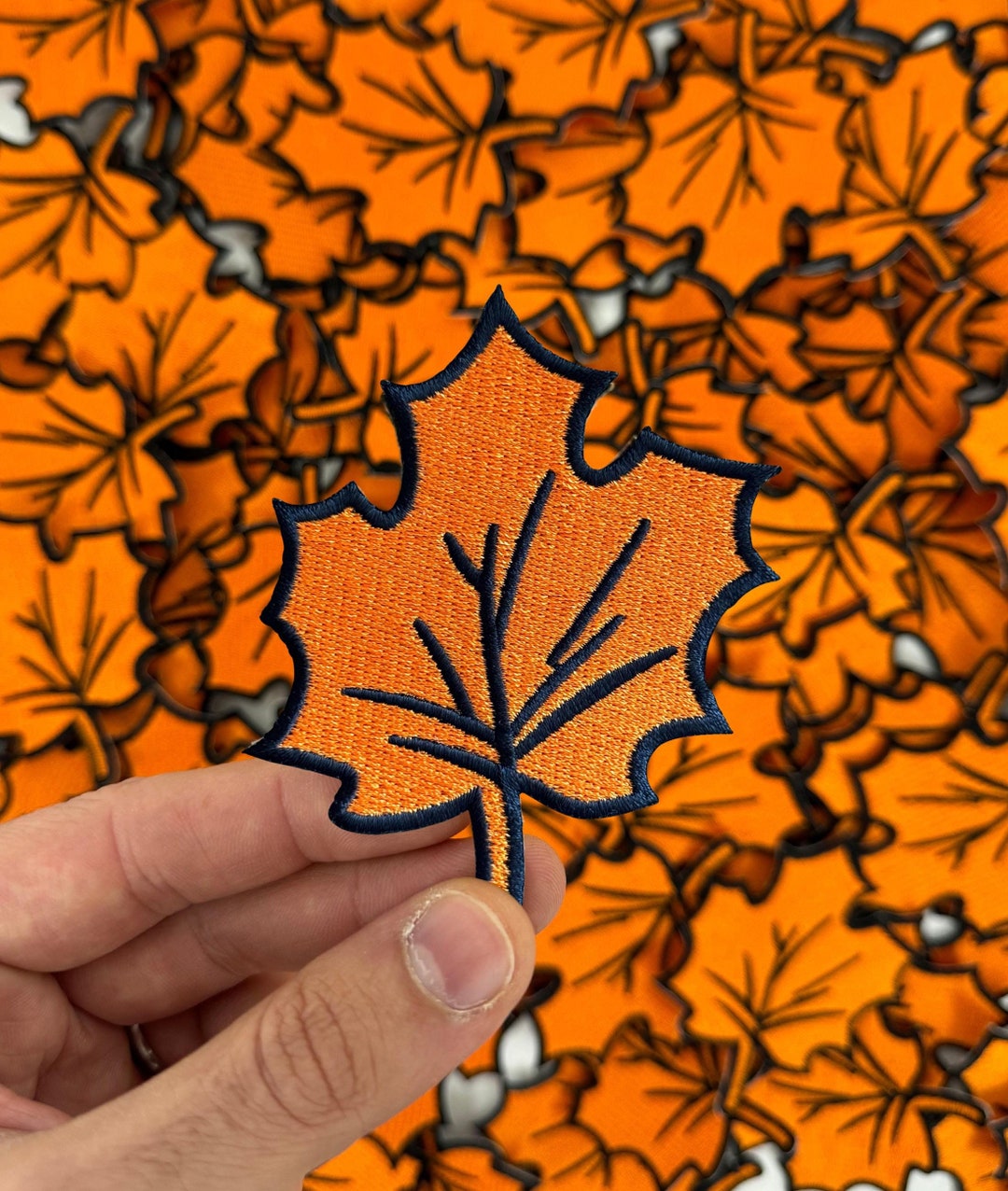Fall Leaves Patch, DIY Embroidery, Embroidered Fall Leaf Patch, Autumn ...