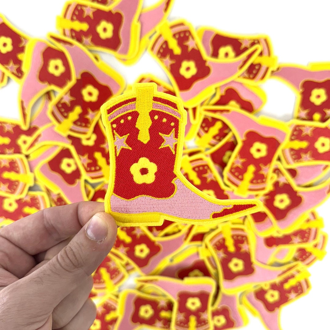 Western Boot Embroidered Patch, Boot Patch, Cowboy Boot Patch, DIY ...