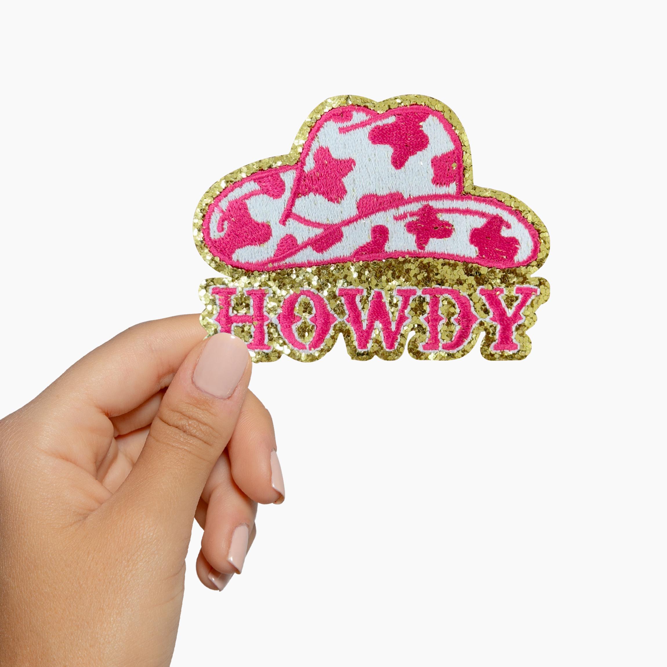 Howdy Patch Embroidered, Howdy Patch, DIY Patch, Pink Howdy Iron On ...