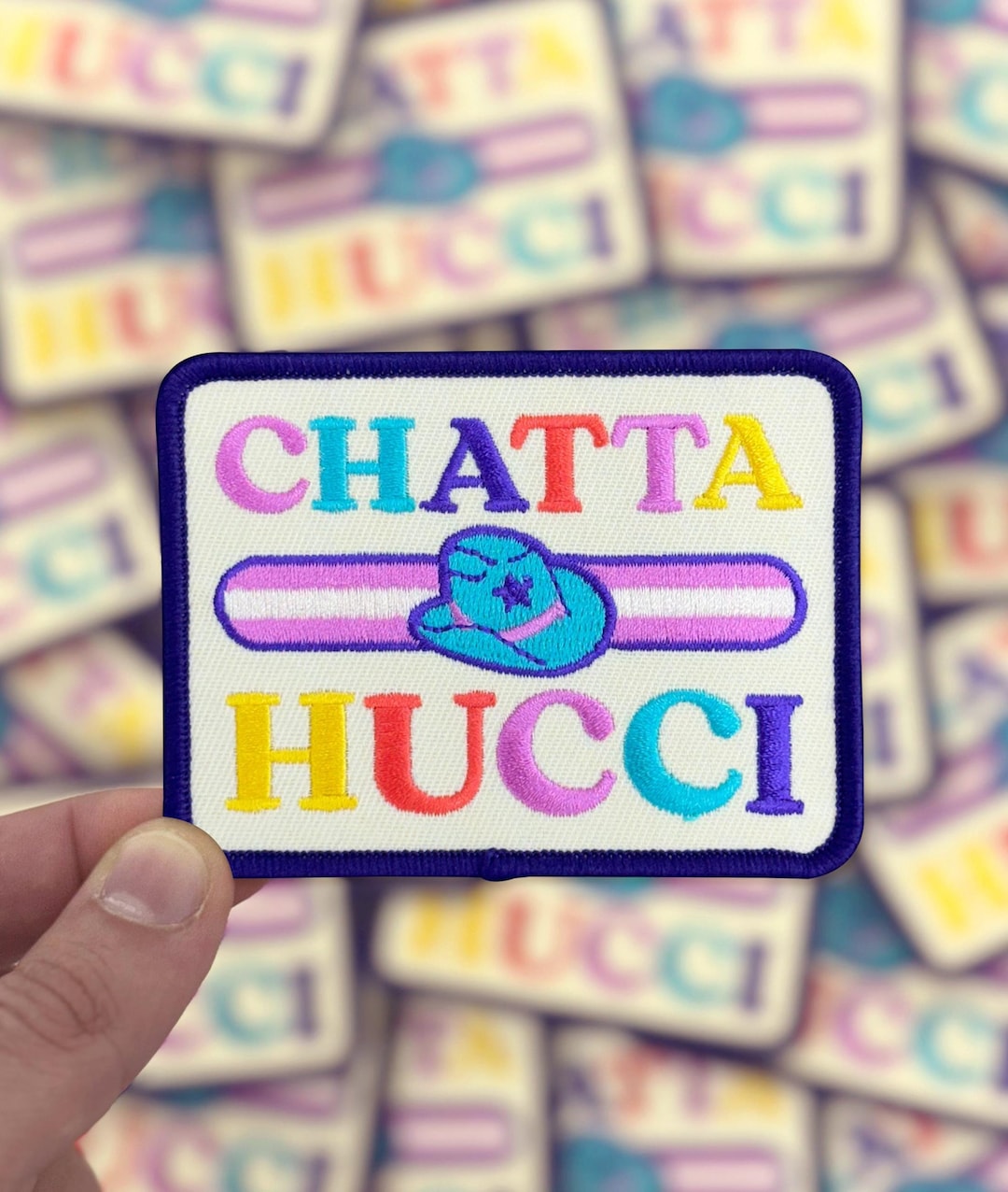 Chatta Hucci Embroidered Patch, Iron on Patches, Southern Patch ...