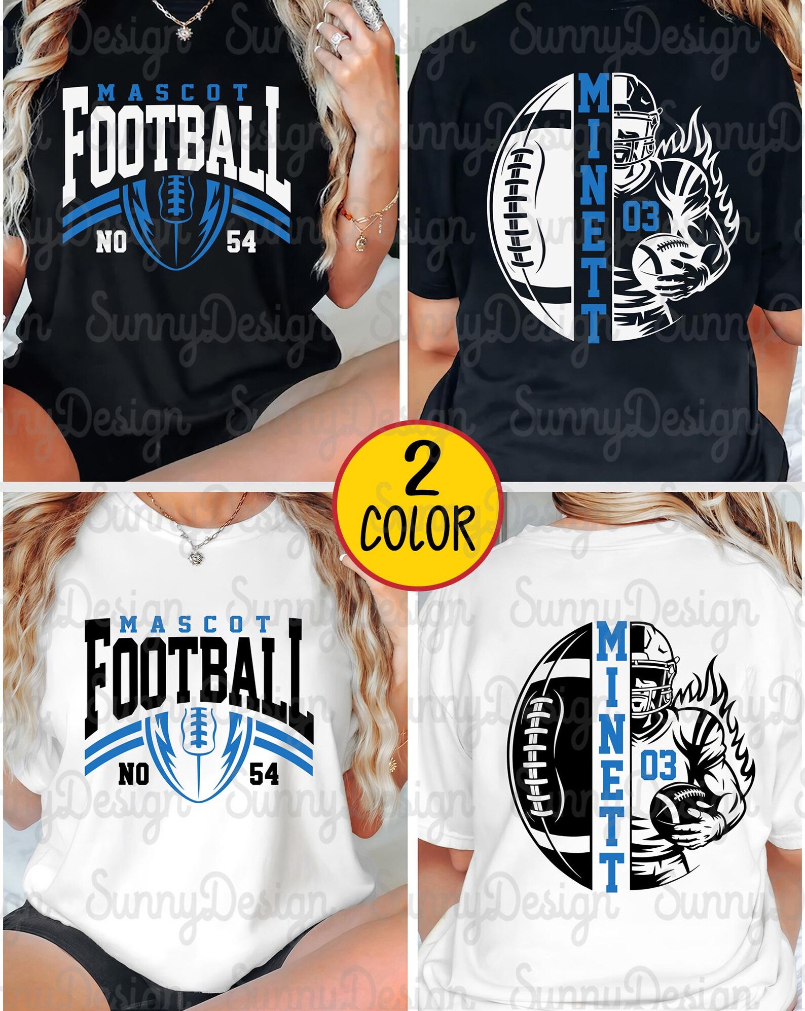 Custom Football Team SVG PNG Bundle, Football Mom Svg, Football ...