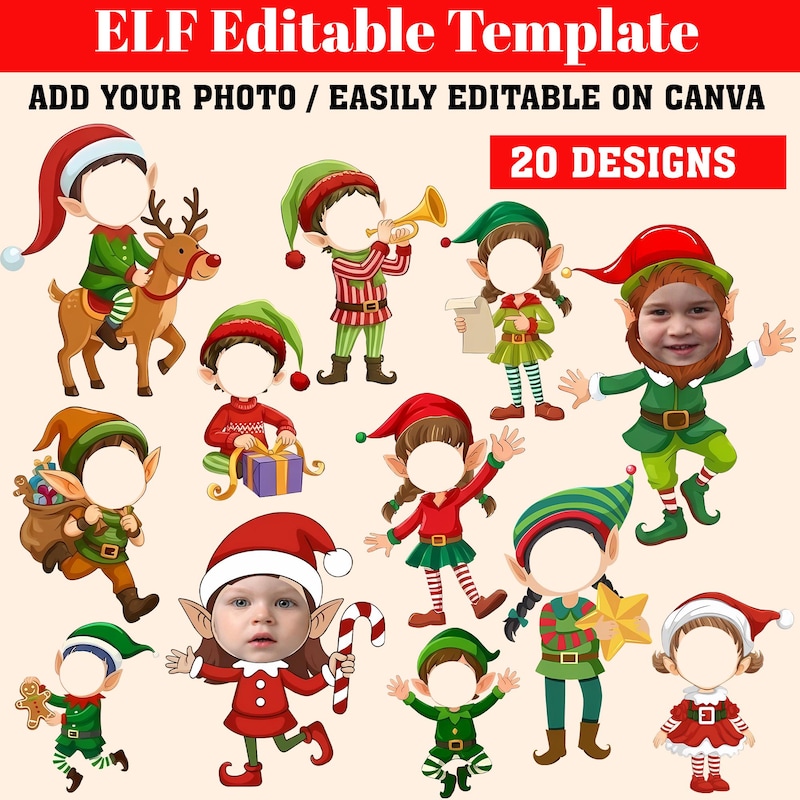 Elf Cut Outs With Photos - Etsy