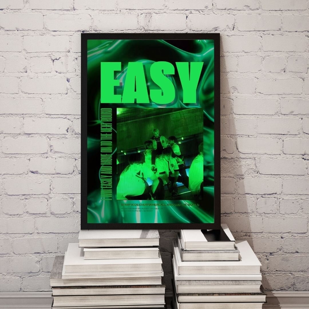 Stray Kids Easy Poster - Skz Music Video Wall Art Fanart - Etsy
