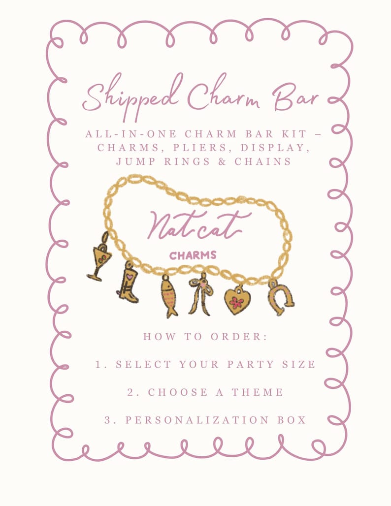 DIY Charm Bar Kit: Custom Jewelry Party - Build Your Own - Etsy