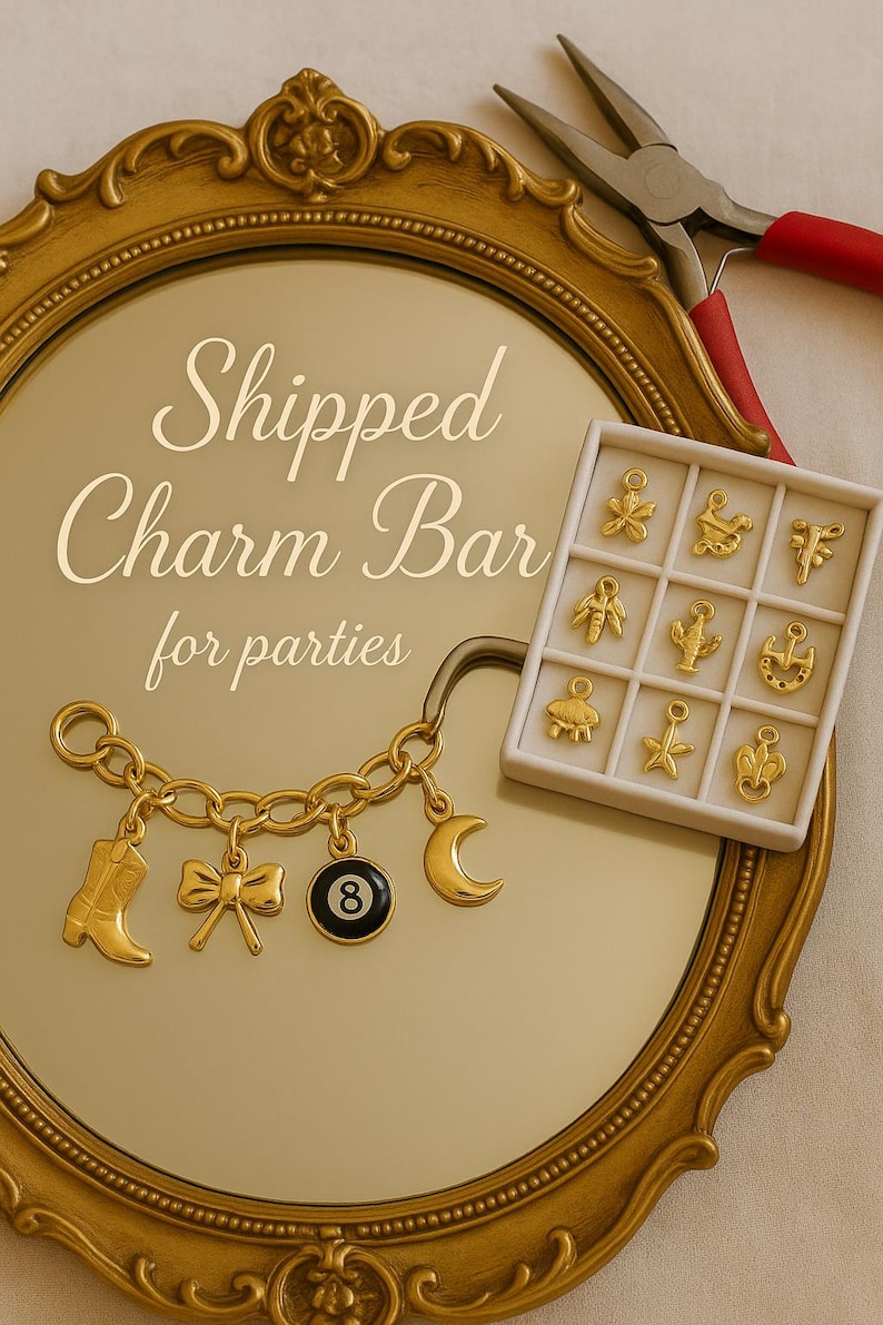 DIY Charm Bar Party Kit - Shipped Charm Bracelet Station - Etsy