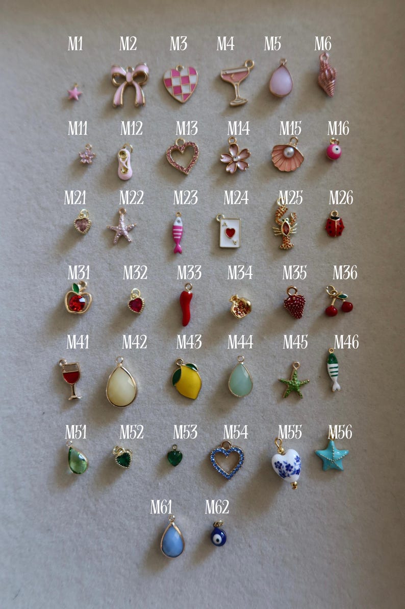 Charm Necklace - Personalized Instagram Inspiration - Etsy