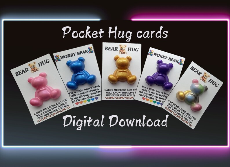 2 PDF Files Instant Download: Printable Pocket Cards 2 Different Poems ...