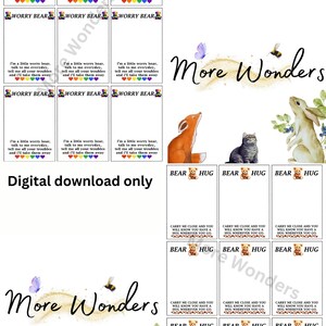 2 PDF Files Instant Download: Printable Pocket Cards 2 Different Poems ...