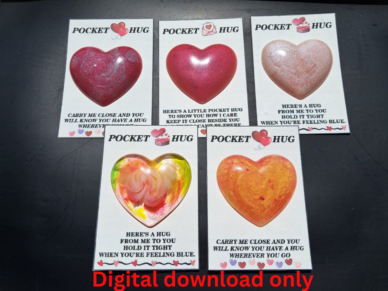 2 PDF Files Instant Download: Printable Pocket Cards 3 Different Poems ...