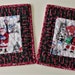 SANTA SNACK MATS Quilted 9.5 Square Set of Two - Etsy