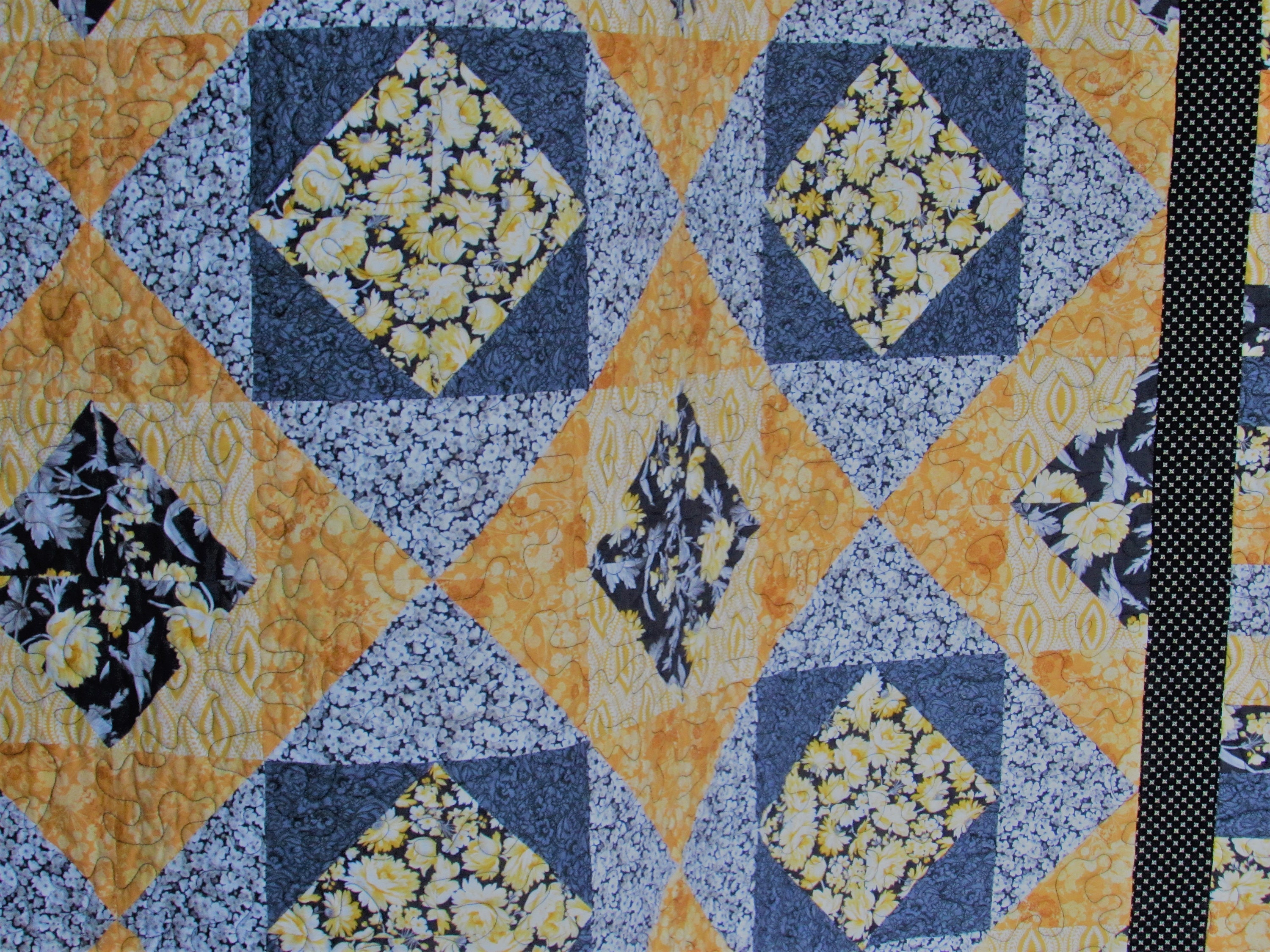 DOUBLE DIAMONDS Twin Size Quilt 60 X 74 - Etsy