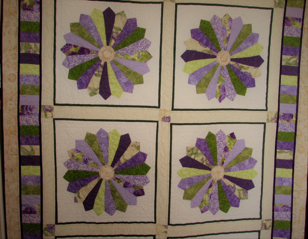 SPRING DRESDEN, TWIN Size Quilt, 60 X 75 - Etsy