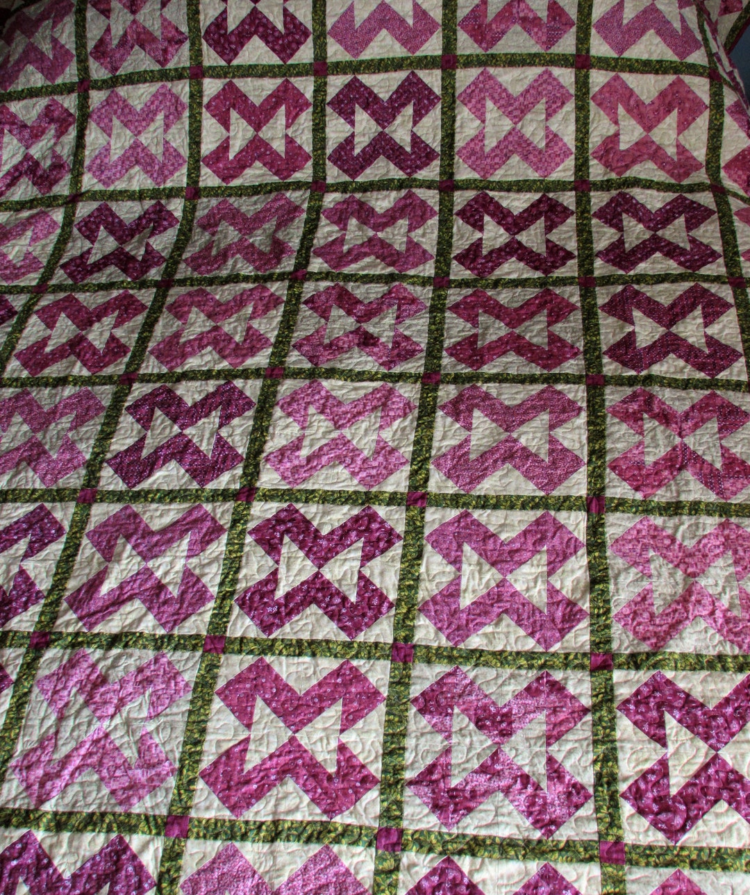 THREEZEES FULL or QUEEN Quilt, 74 X 90 - Etsy