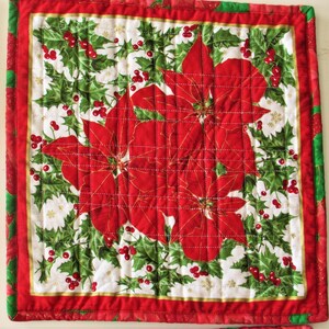 CHRISTMAS SNACK MATS, Quilted, 11 Square - Etsy