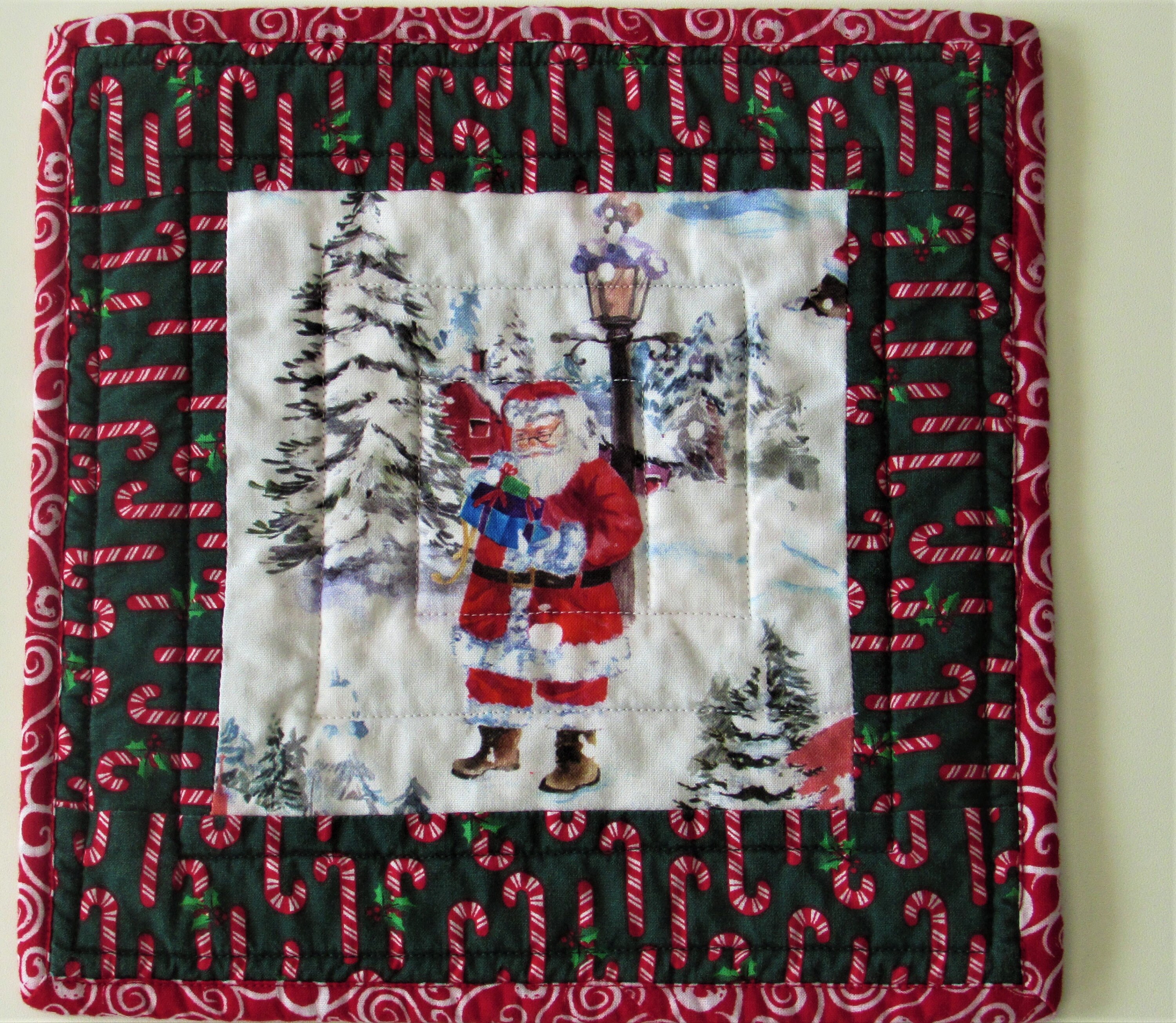 SANTA SNACK MATS Quilted 9.5 Square Set of Two - Etsy
