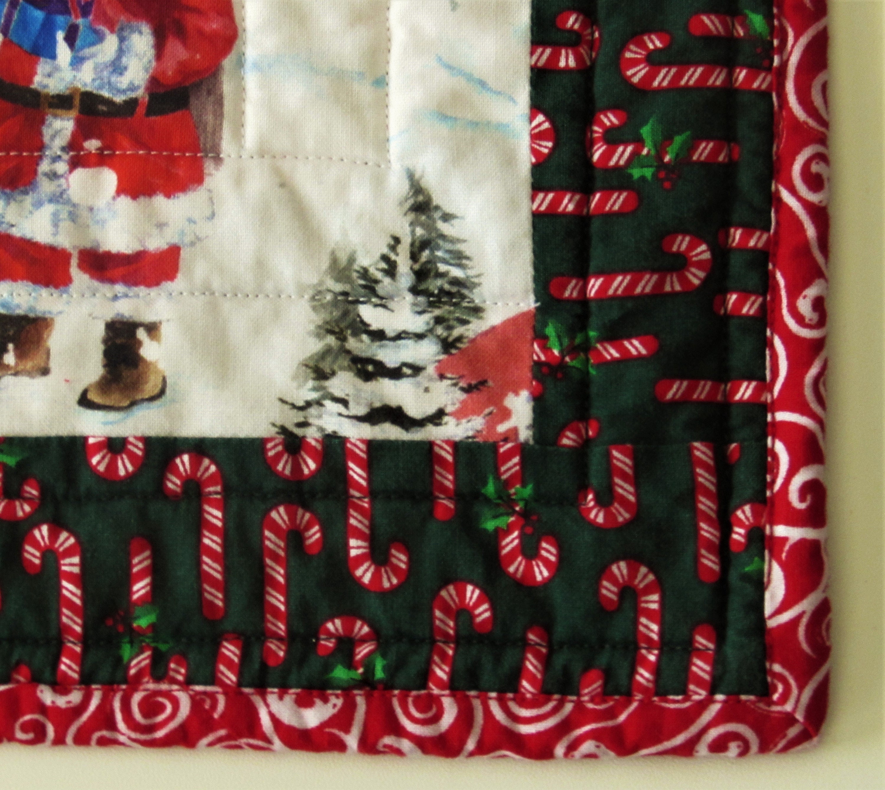 SANTA SNACK MATS Quilted 9.5 Square Set of Two - Etsy