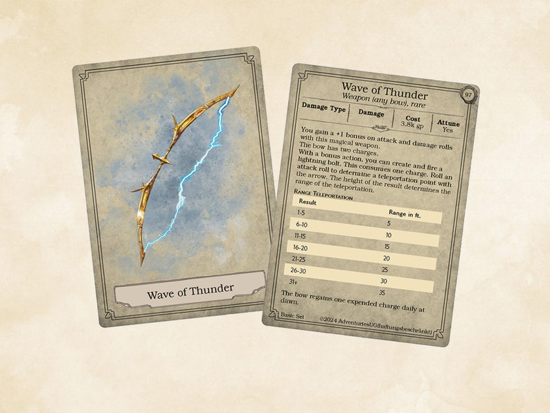 100 Item Cards [full Color] | Dnd 5e | PDF | Same Size as Official ...