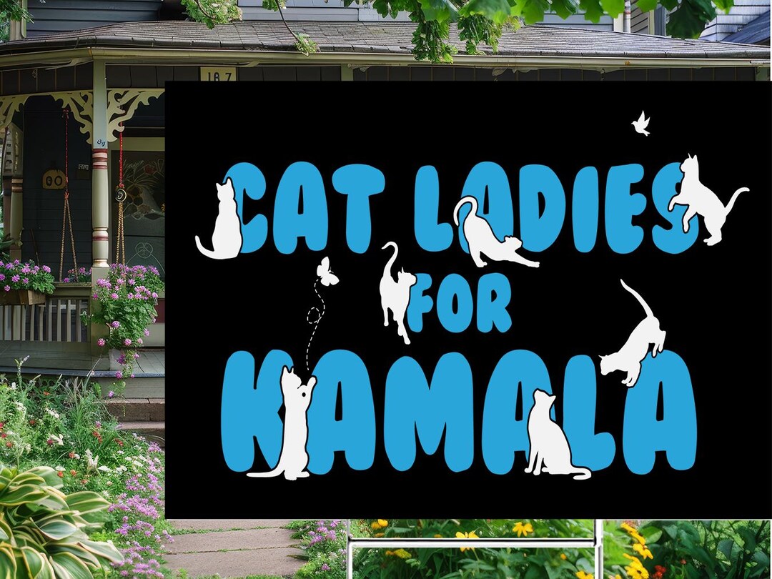 Kamala Harris 2024 President Yard Sign With H-stake Democratic Yard ...