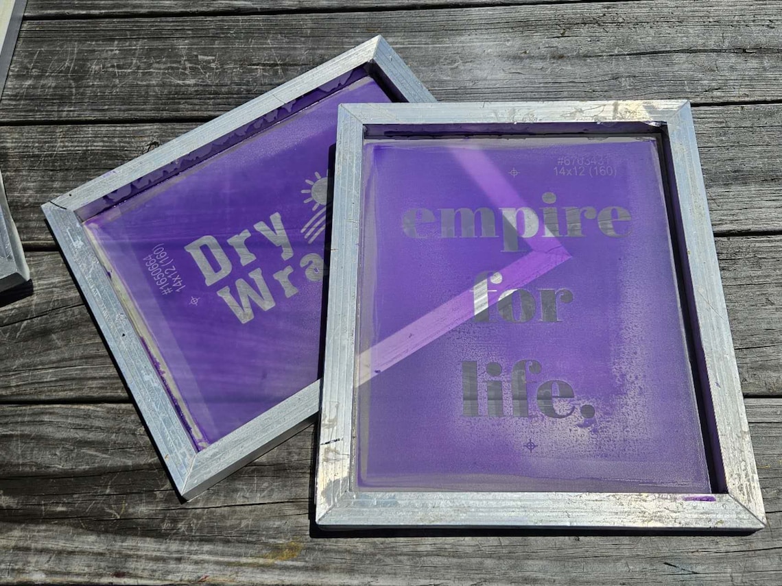 Pre-burned Silk Screen, DIY Silk Screen Printing, Custom Screen ...