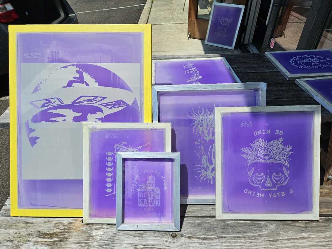 Preburned Silk Screen Printing Frames Custom Silkscreen Frames With ...