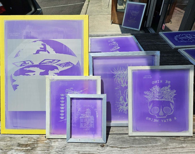 Preburned Silk Screen Printing Frames Custom Silkscreen Frames With ...