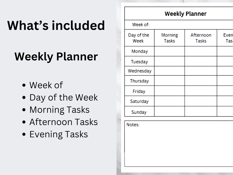 Student Planner Template Academic Planner School Organizer Homework ...