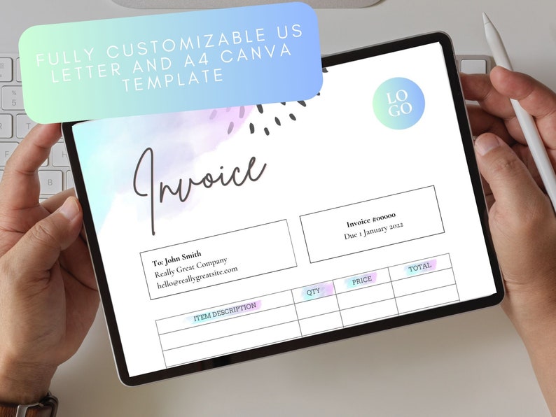 Professional Invoice Template | Customizable & Easy-to-use | Perfect ...