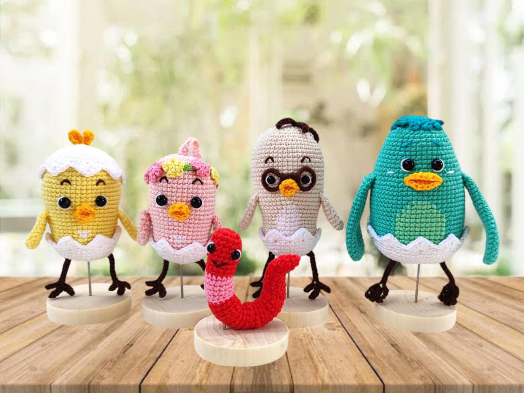 Crochet Amigurumi Como and Friends Comi Toto Wooba Wormy Downloadable ...