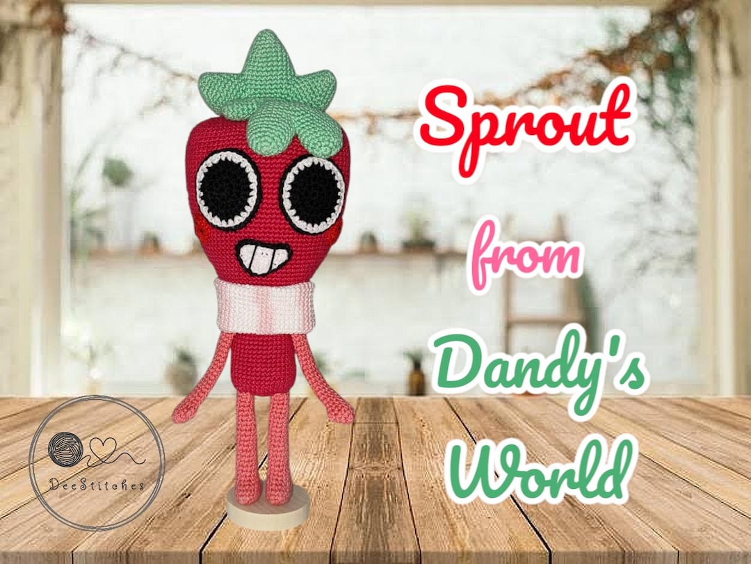 Crochet Amigurumi Strawberry Dandy's World Sprout Downloadable PDF ...