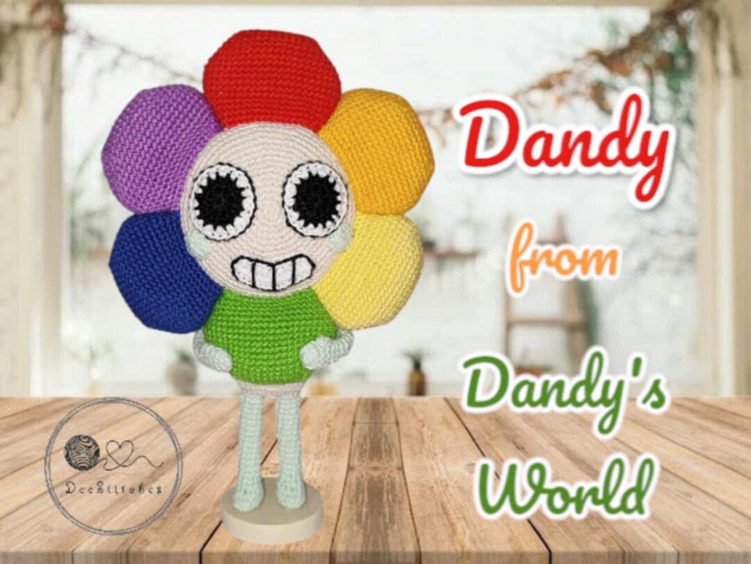 Crochet Amigurumi Flower Dandy's World Dandy Downloadable PDF Pattern - Etsy