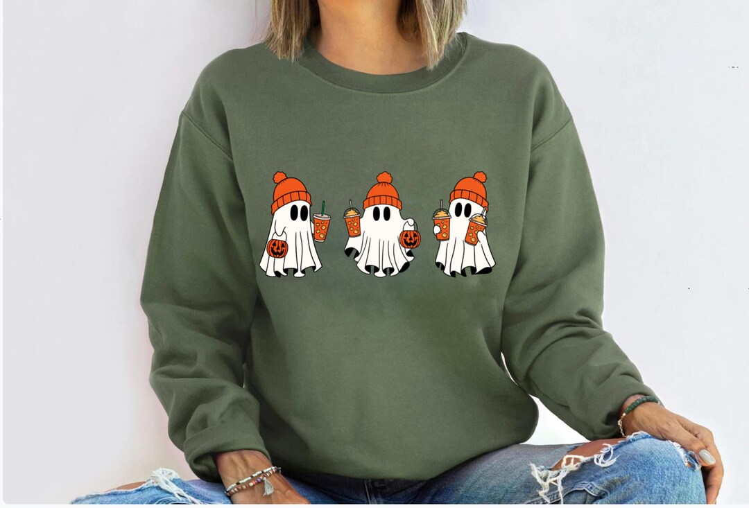 Ghost Coffee PNG: Spooky Halloween Ghosts (commercial Use) - Etsy