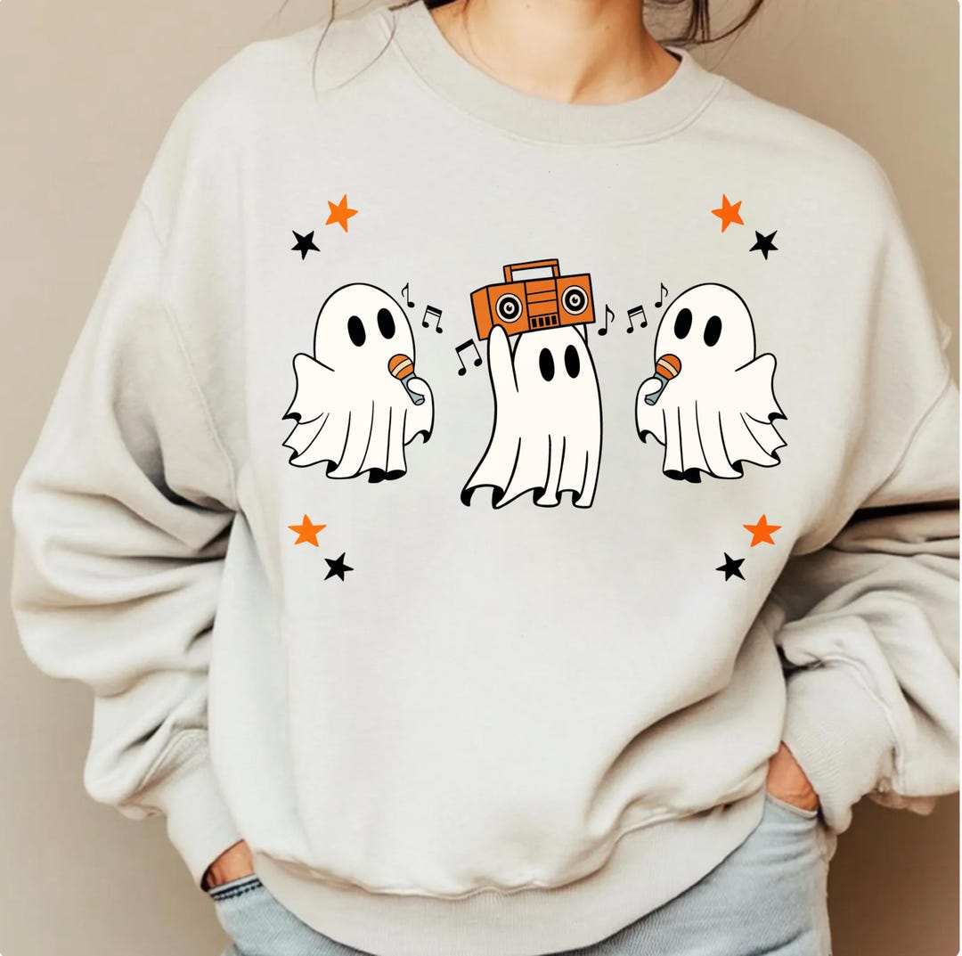 Dancing Ghosts PNG: Spooky Halloween Party Clipart (commercial Use) - Etsy