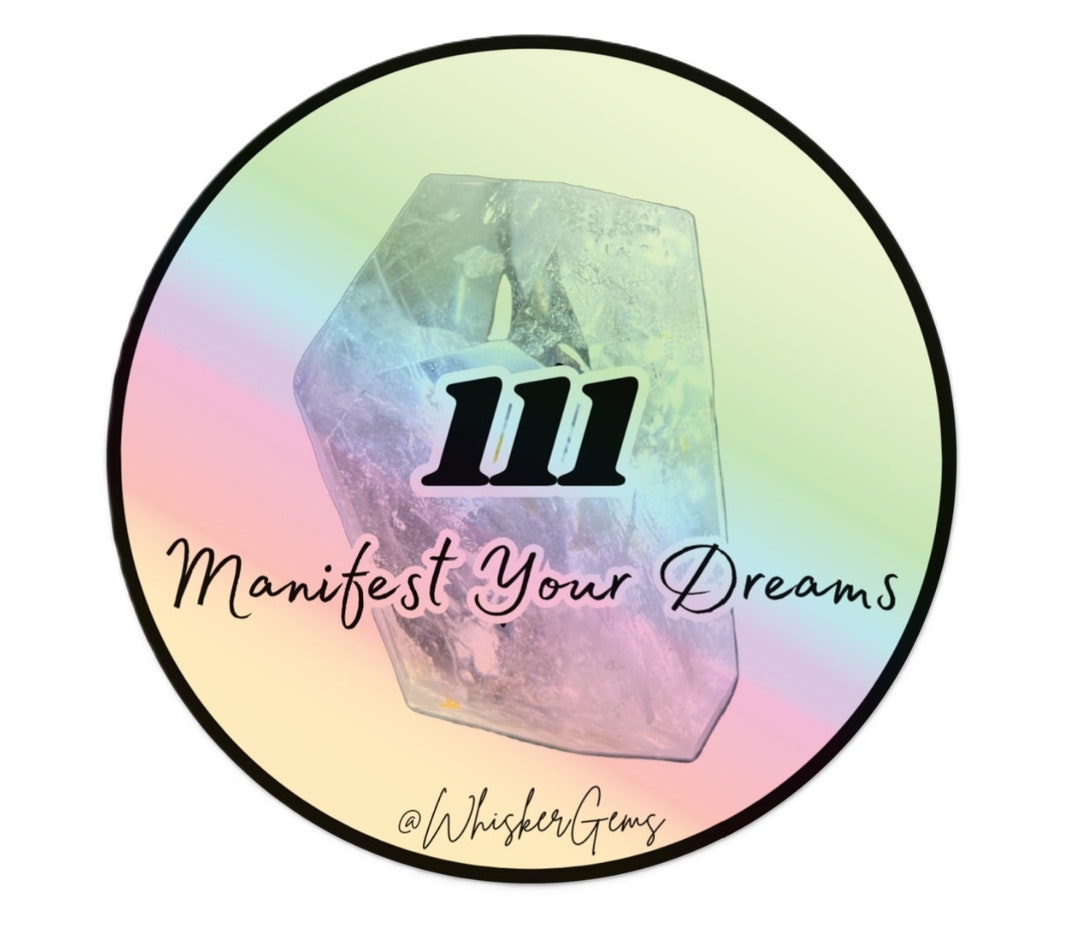 Holographic Angel Number Sticker 111 | Manifestation and Alignment ...