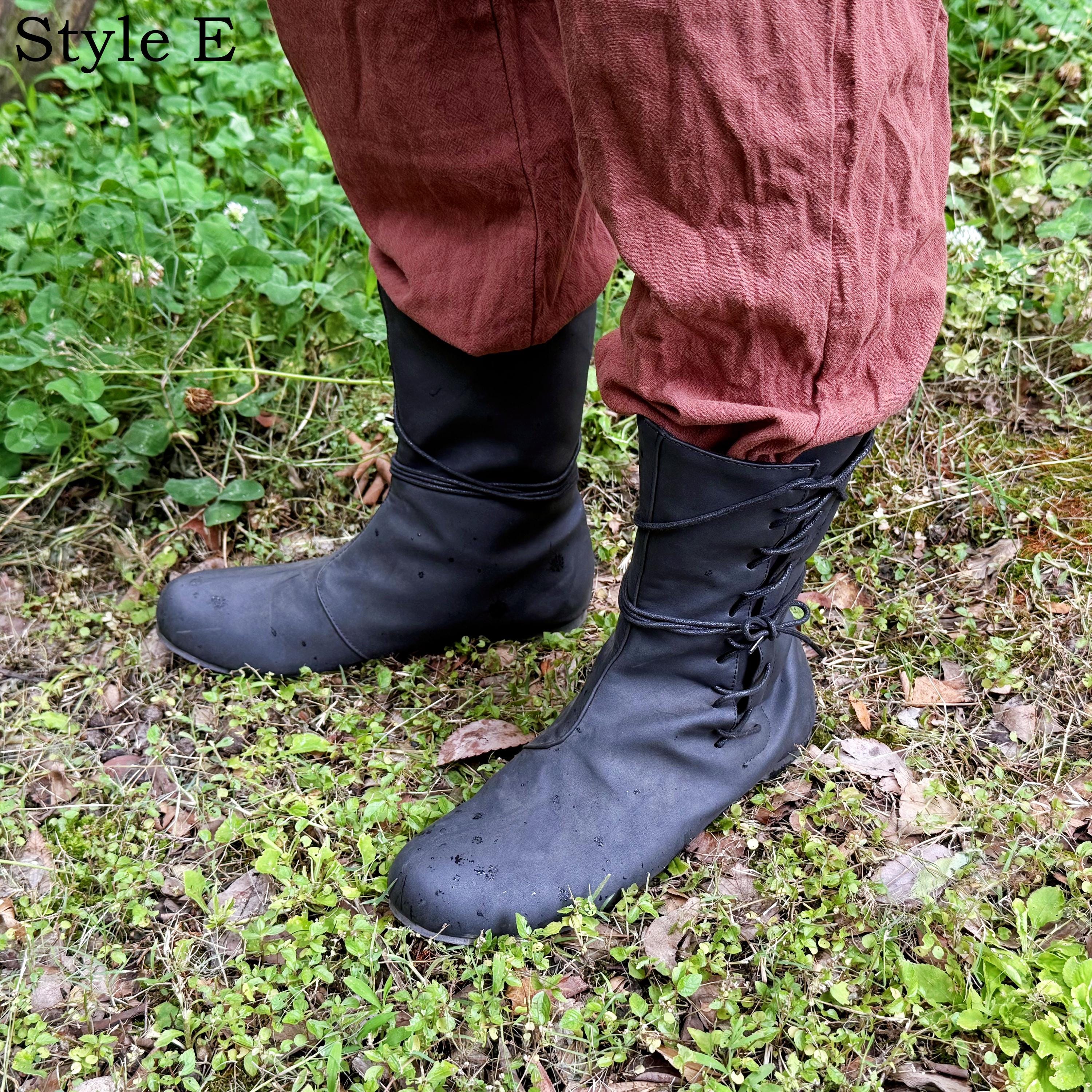Medieval LARP Boots, Viking Medieval Boots, Renaissance Footwear ...