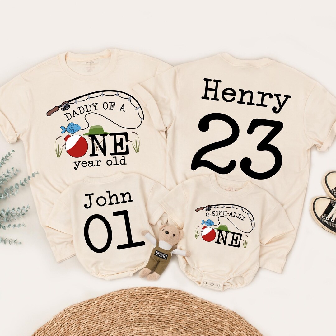 O Fish Ally One Shirt, 1st Birthday Fishing Outfit, Family Matching ...
