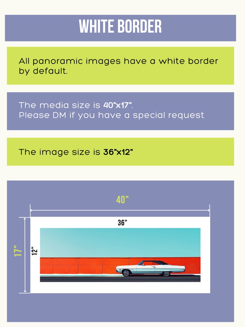 Panoramic Wall Art Mid-century Modern House Illustration, California ...