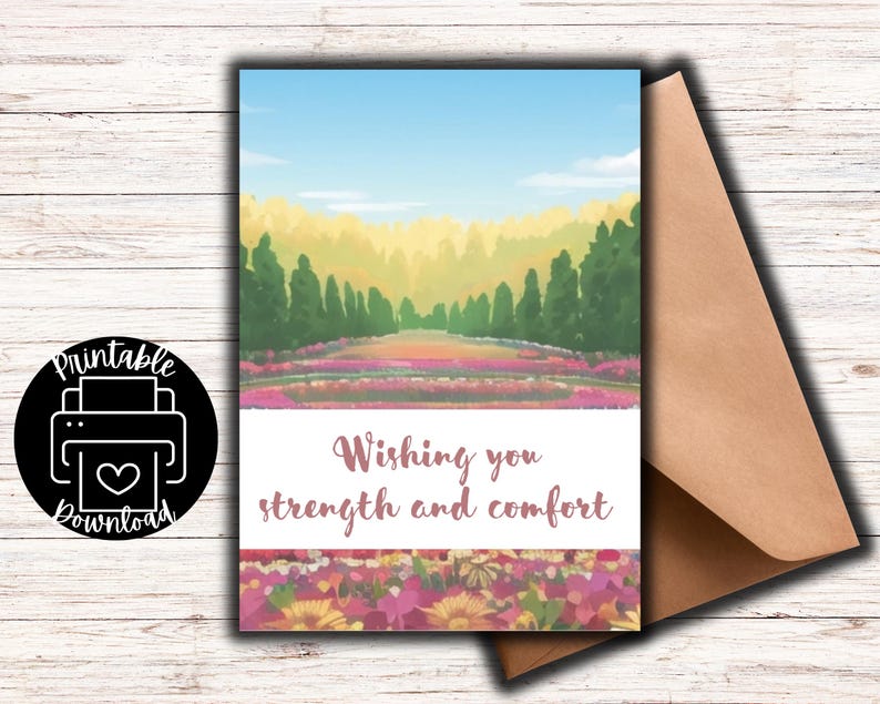 Printable Sympathy Card | Condolence Card | Sympathy Gift | Digital ...
