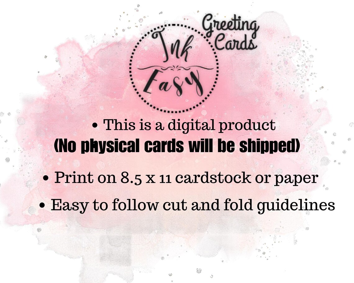 Printable Birthday Card, Digital Birthday Card, Print at Home - Etsy