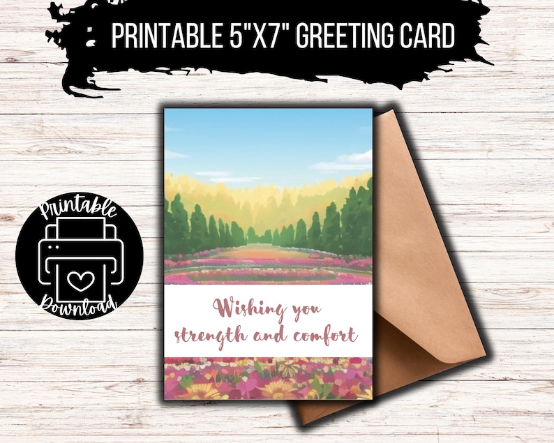 Printable Sympathy Card | Condolence Card | Sympathy Gift | Digital ...