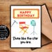 Movie Star Birthday Card, Digital Greeting Card Download, Print at Home ...