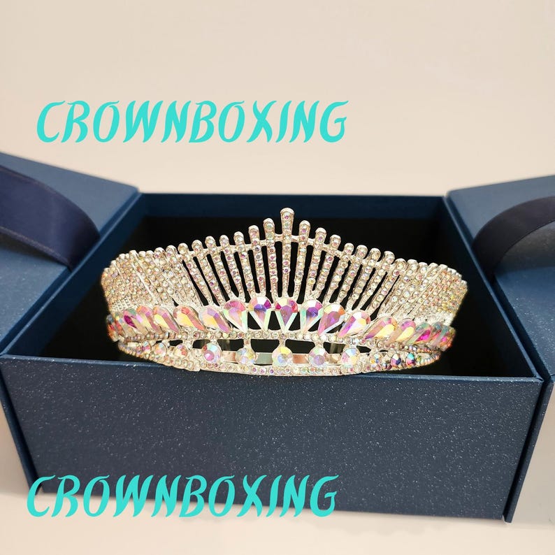 Queen Crown, AB Crystal Princess Comb, and Crown With Comb,wedding ...