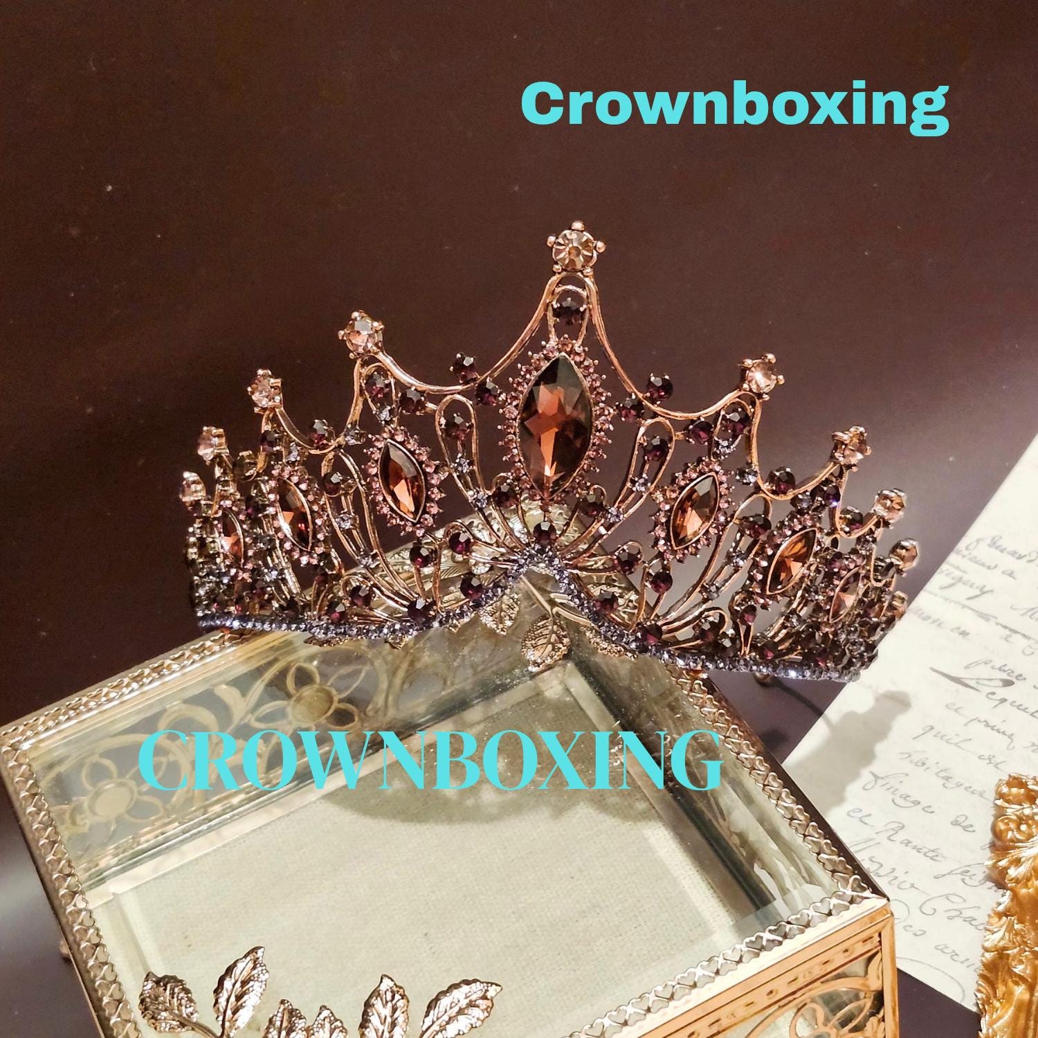 Baroque Queen Crown Vintage Queen Tiara, Wedding Headpiece Tiara Gothic ...