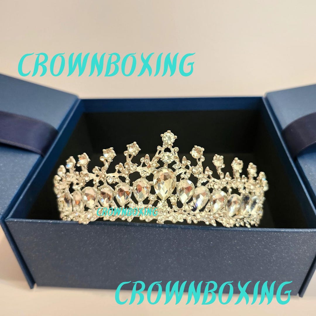 Wedding Tiara Crown Crystal Queen Headdress Rhinestone Princess Hair ...
